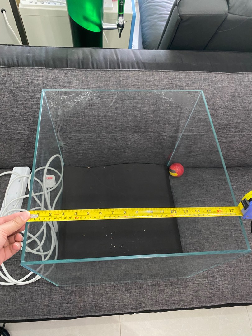 45cmx45cmx45cm Square fish tank crystal glass aquarium for Oscar ...