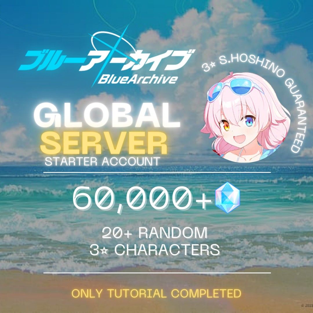 | GLOBAL | BLUE ARCHIVE SUMMER HOSHINO / S.AZUSA /WAKAMO STARTER ...