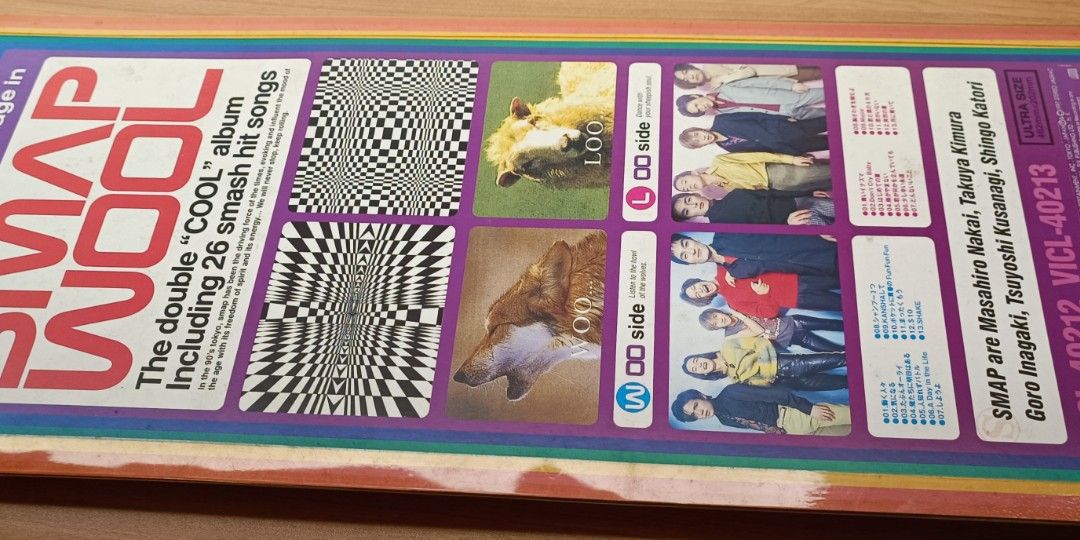 1997年絕版 日本原裝SMAP WOOL 限量版 雙CD, 書籍、休閒與玩具, 樂器、音樂相關, CD、DVD在旋轉拍賣