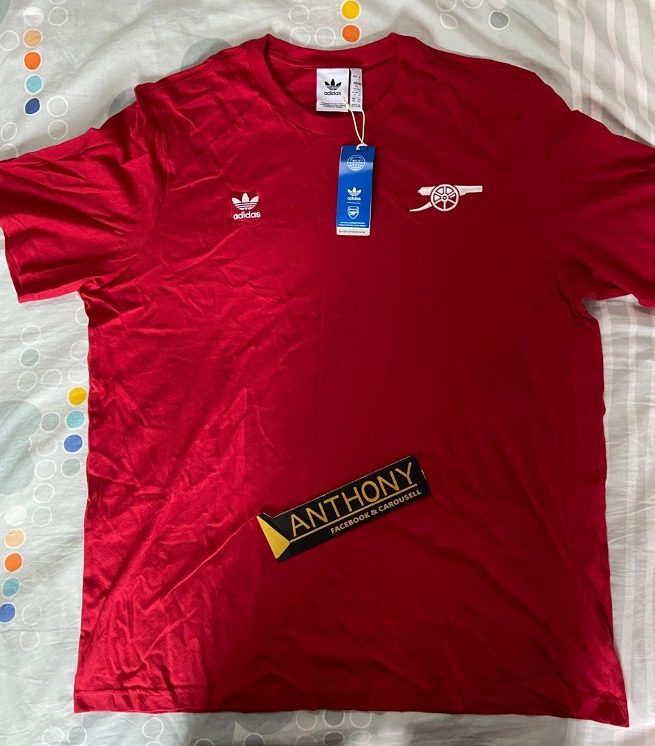 Adidas originals x Arsenal classic gunner home tee shirt - xl, Men's Fashion, Tops & Sets ...