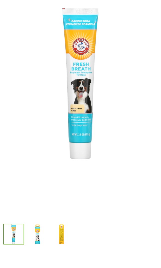 Arm & Hammer Dog Toothpaste Vanilla Ginger, Pet Supplies, Health ...