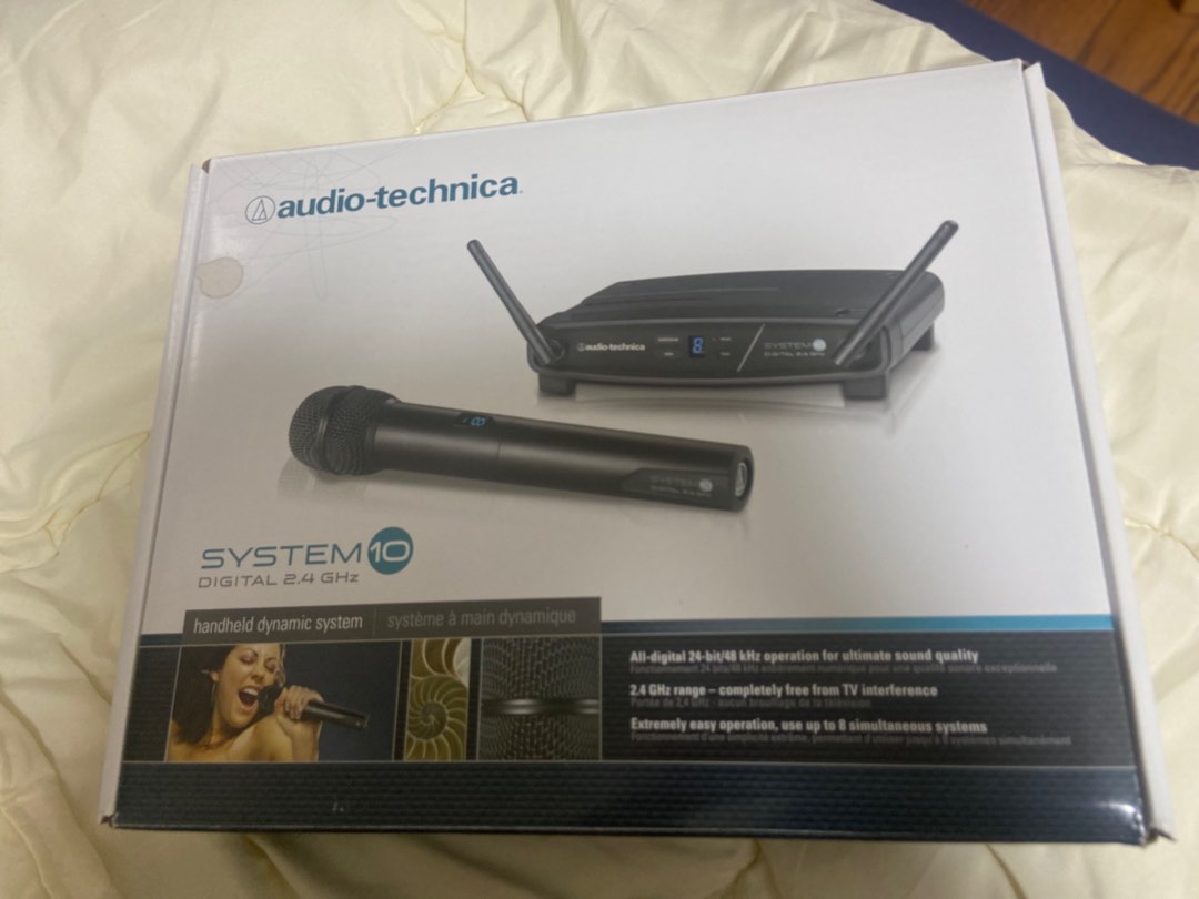 Audio Technica System 10 ATW-1102 Receiver Microphone/Transmitter ...