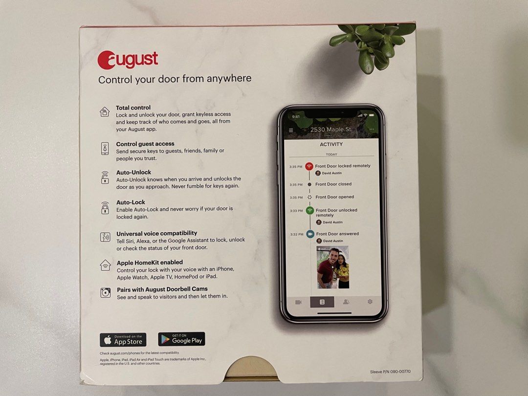 August Smart Lock Pro, Furniture & Home Living, Security & Locks, Locks ...