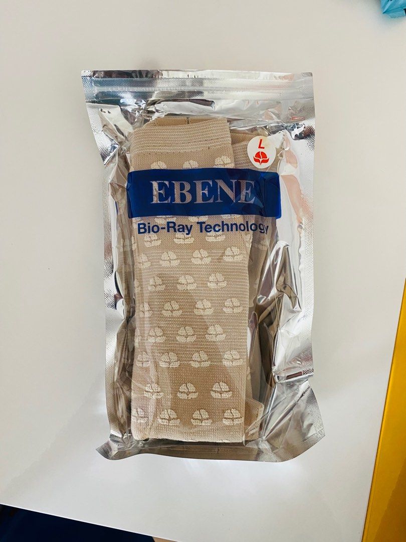 Authentic EBENE Bio-Ray Metal Support Knee Guard, Health & Nutrition ...