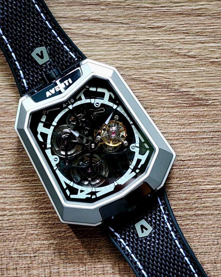 Aventi A-10 [raw titanium - tourbillon], Luxury, Watches on Carousell