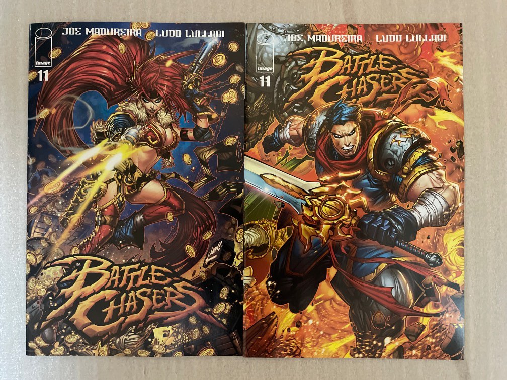 Battle Chasers #11 Cvr C Wraparound and Cvr D by Jonboy Meyers, Hobbies ...