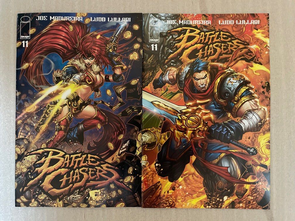 Battle Chasers #11 Cvr C Wraparound and Cvr D by Jonboy Meyers, Hobbies ...