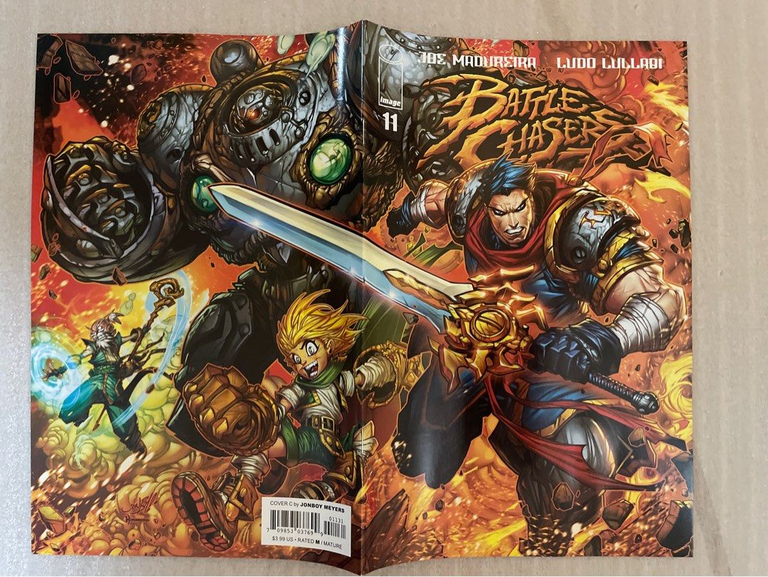 Battle Chasers #11 Cvr C Wraparound and Cvr D by Jonboy Meyers, Hobbies ...