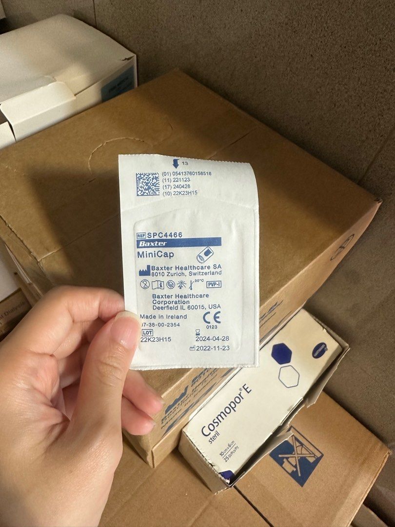 Baxter Dialysis Mini Cap, Health & Nutrition, Medical Supplies & Tools ...