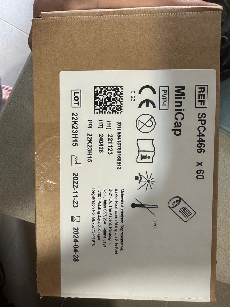 Baxter Dialysis Mini Cap, Health & Nutrition, Medical Supplies & Tools ...