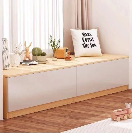 Bay window cupboard cabinet storage cabinet floor-to-ceiling windowsill ...