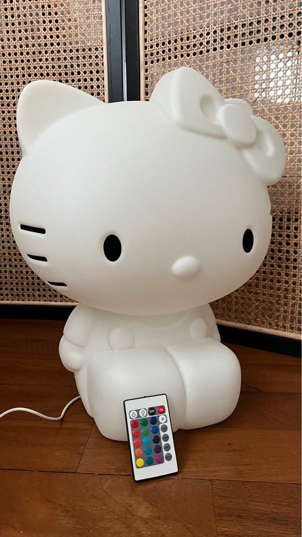 Big Hello Kitty Night Light with LED Colors and remote control ...