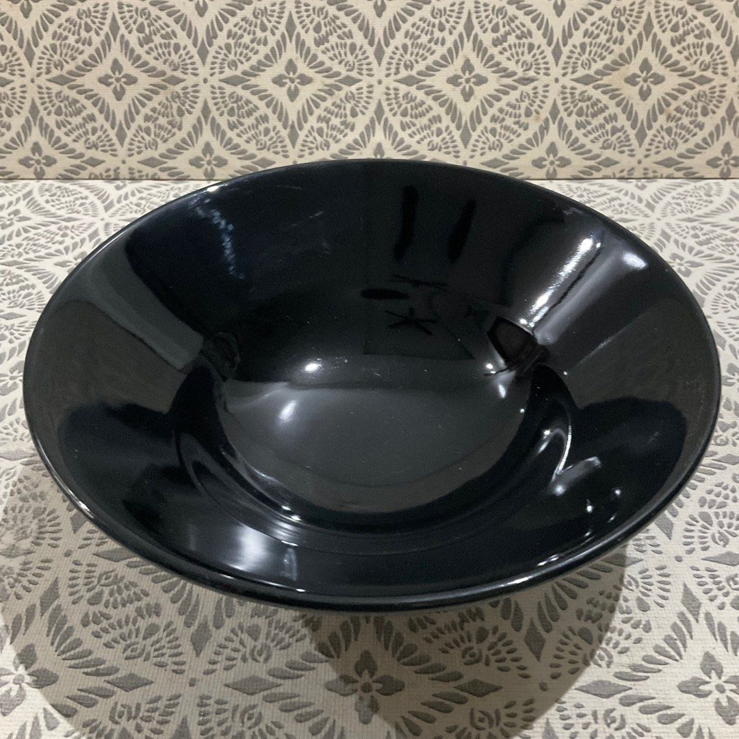 Black Glaze Ceramic Ramen Bulalo Bowl 7.75” x 2.5” inches, 1pc ...