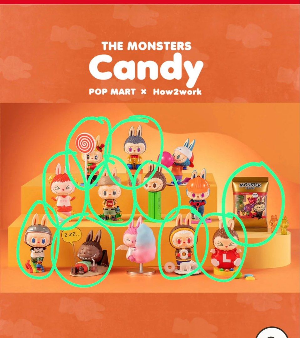 BNIF The Monsters Labubu Candy - Chewing Gum, Hobbies & Toys, Toys ...
