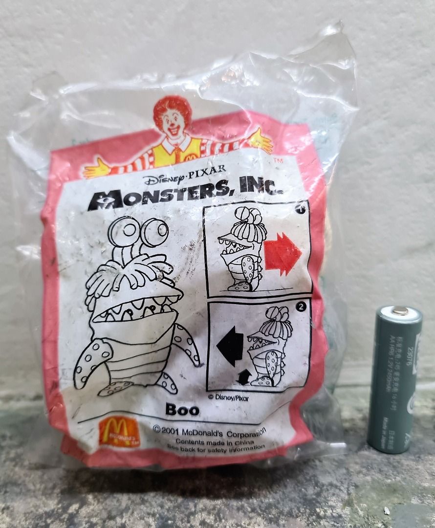 BOO - 2001 McDonald's Disney Pixar MONSTERS INC Happy Meal Toy Series ...