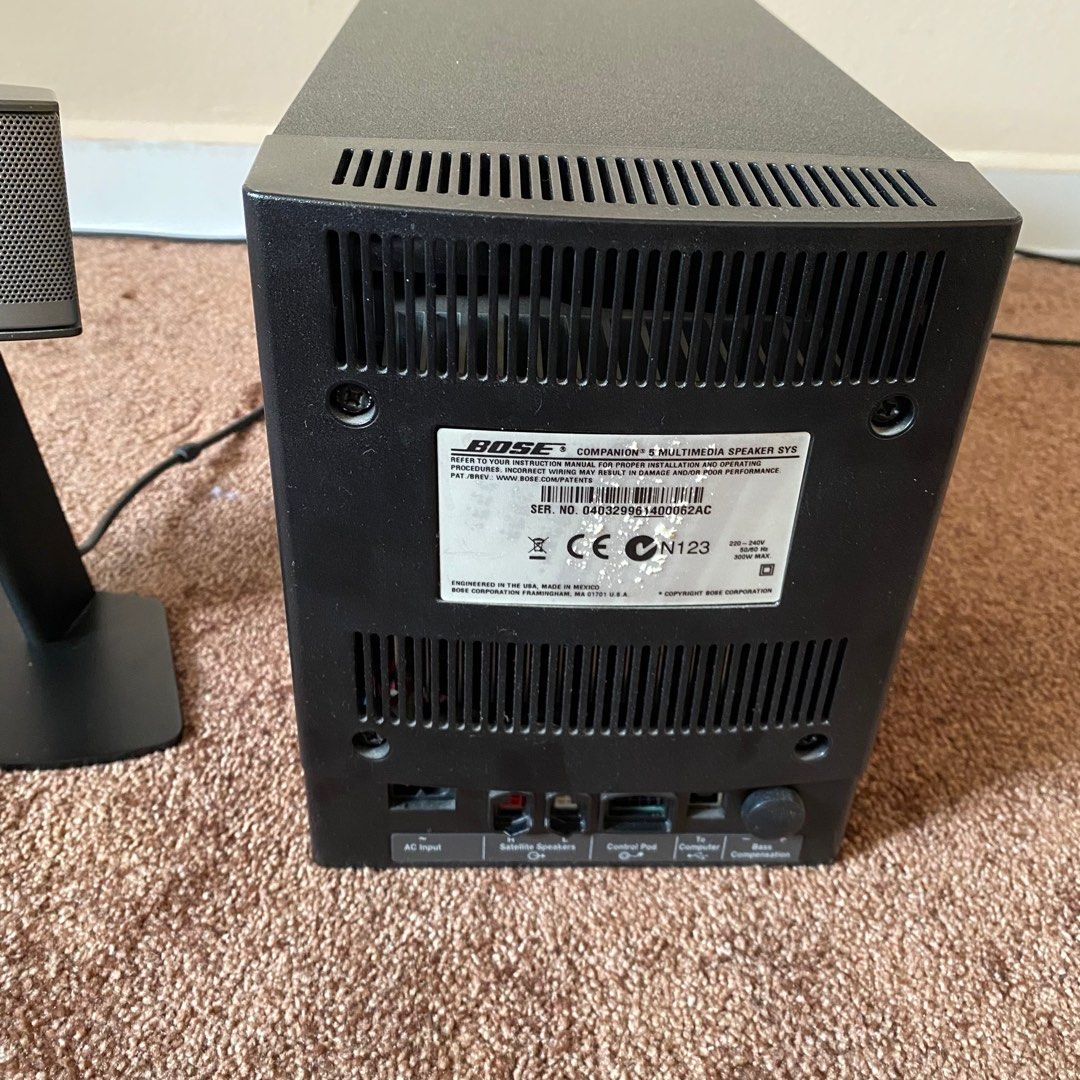 Bose Companion 5 Speaker Set with Subwoofer, Audio, Soundbars, Speakers ...