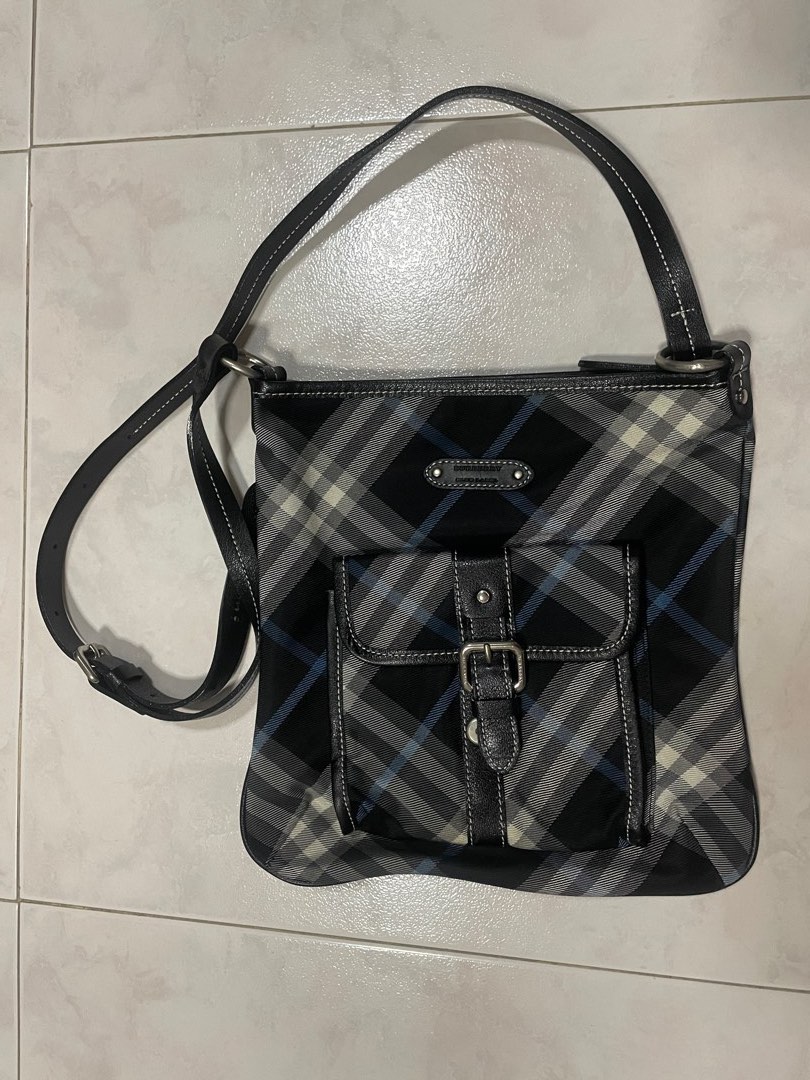 ️Brand New Authentic ️Blue Label Burberry Sling tote canvas bag, Luxury ...