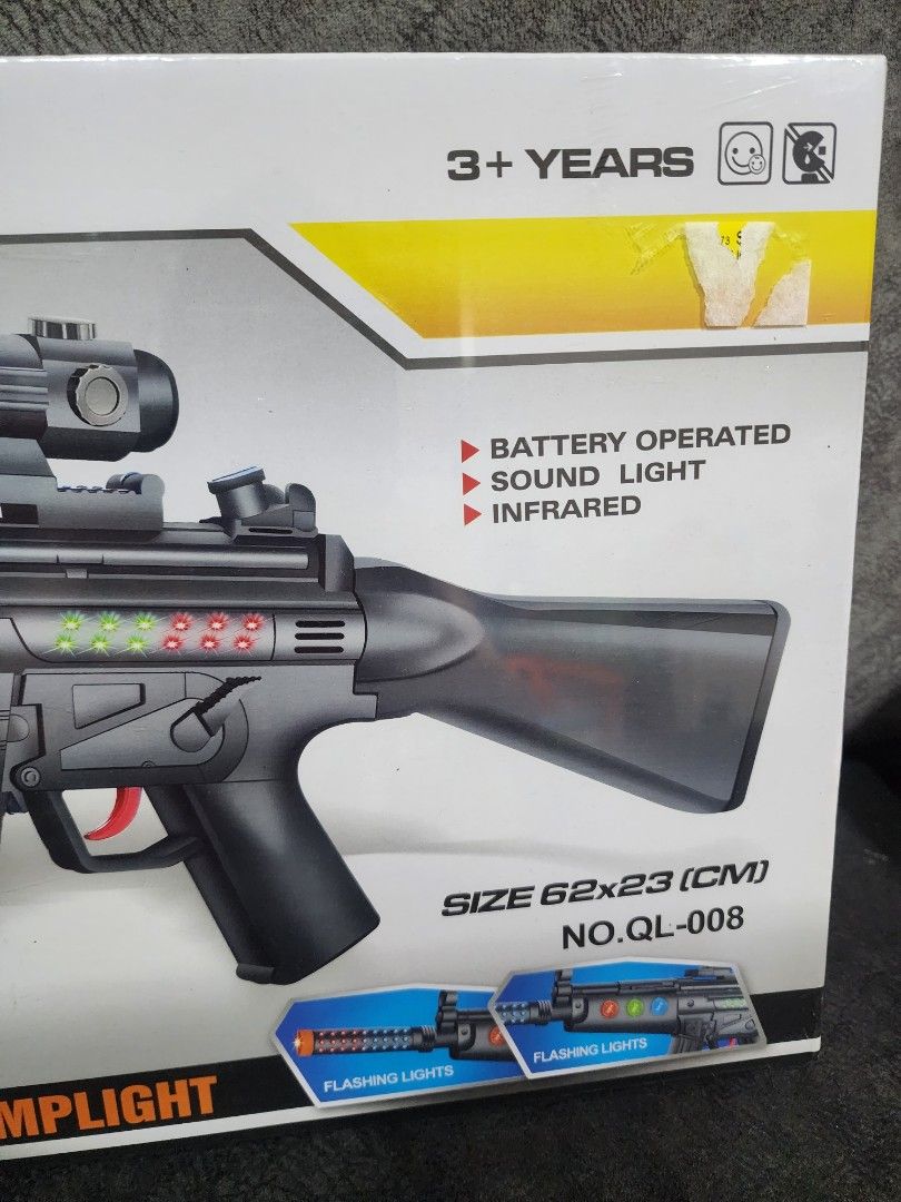 Brand new battery operated toy gun with light and sound, Hobbies & Toys ...