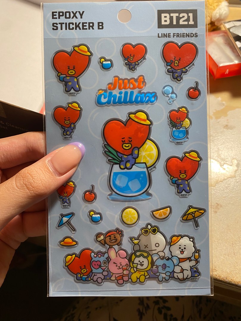 Bt21 Tata stickers, 興趣及遊戲, 收藏品及紀念品, 韓流 - Carousell
