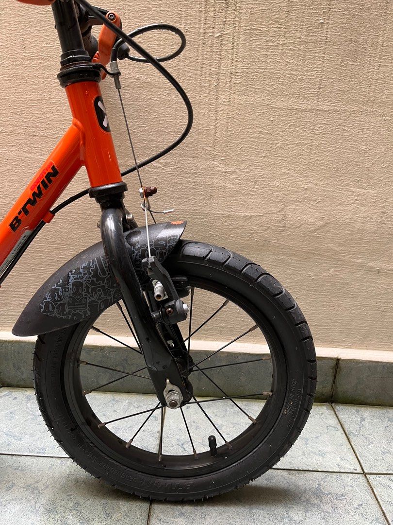 Btwin 14 inch 500 3-5 years - Orange, Sports Equipment, Bicycles ...