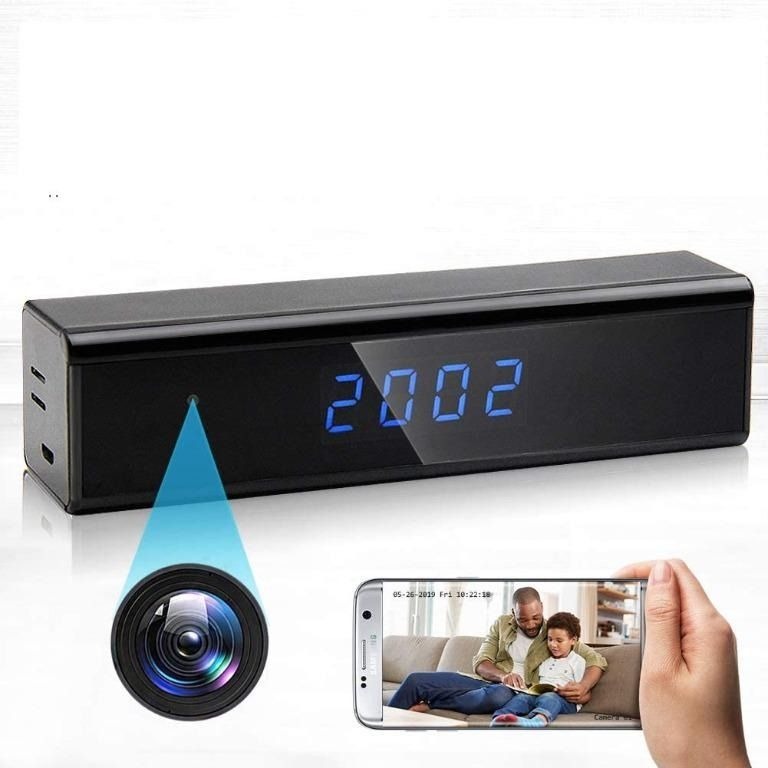 C0559 Hidden Spy Camera 1080P WiFi Clock Camera with Motion Detection ...