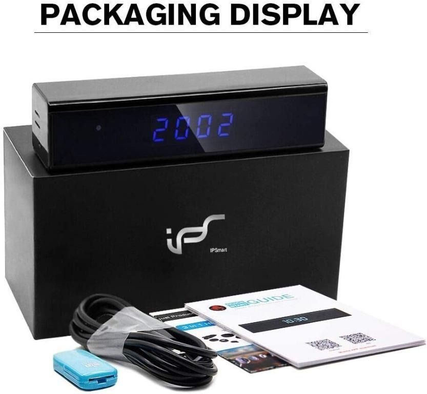 C0559 Hidden Spy Camera 1080P WiFi Clock Camera with Motion Detection ...