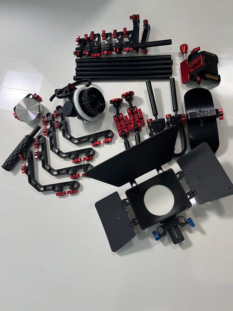 Camera Shoulder Rig with follow focus, Photography, Cameras on Carousell