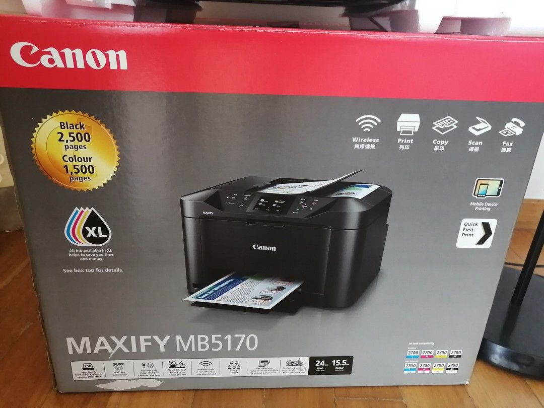 Canon Maxify MB5170 (in original packaging), Computers & Tech, Printers ...