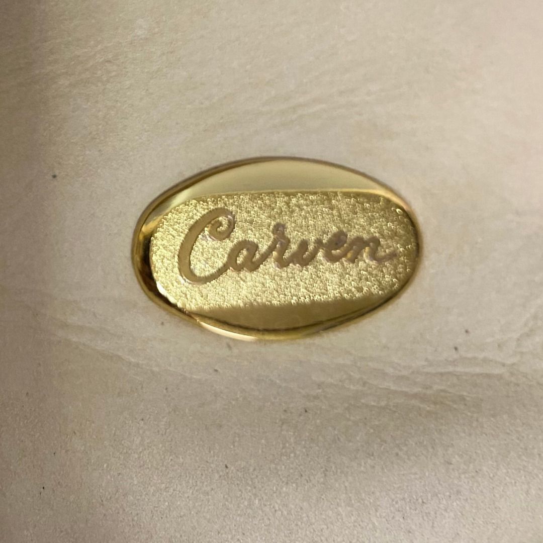 Carven Beige C Logo Flap Leather Shoulder Bag on Carousell