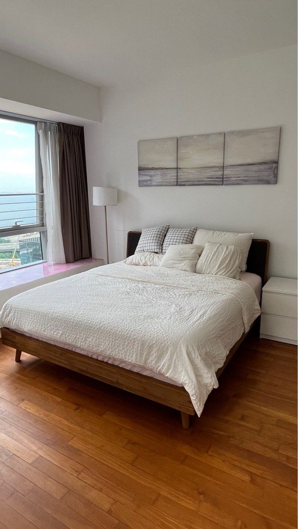 Castlery Seb Bed Frame with Simmon Mattress, King Size - $550 ...