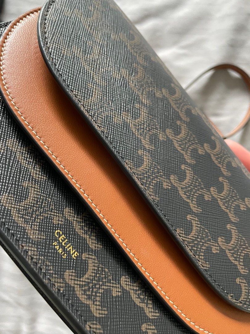 Celine Wallet on Strap in Triomphe Canvas, Luxury, Bags & Wallets on ...