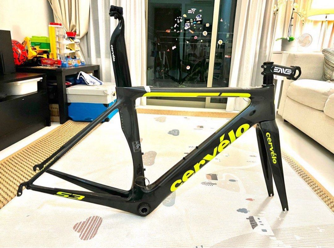Cervelo S3 Rim Brake Carbon Frameset Authentic Size 51, Sports ...