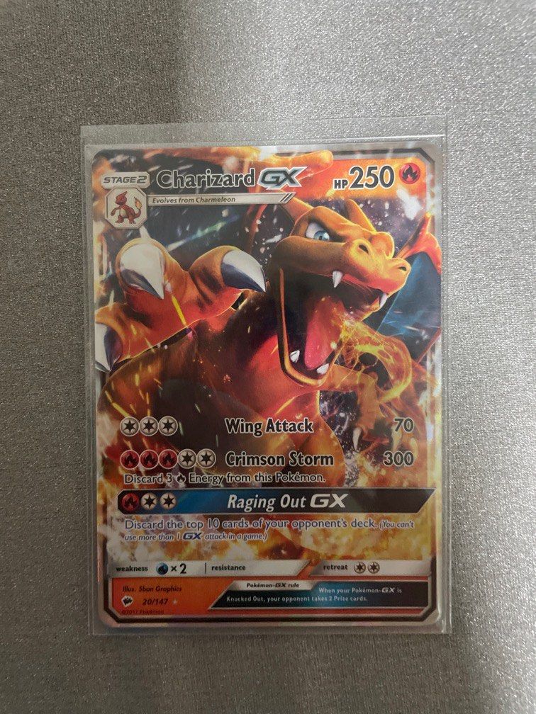 Charizard GX 20/147 Pokemon Card Hidden Fates, Hobbies & Toys ...