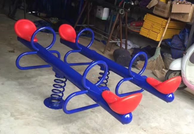 Children's Seesaw Single Spring Teeter Totter Swing Kids Ride Outdoor ...