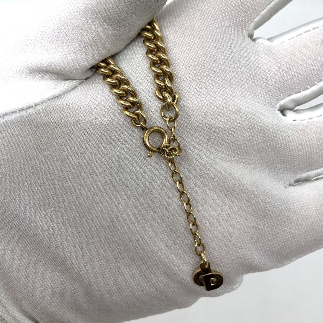 CHRISTIAN DIOR GOLD CHAIN NECKLACE 237021485 TI, Luxury, Accessories on ...