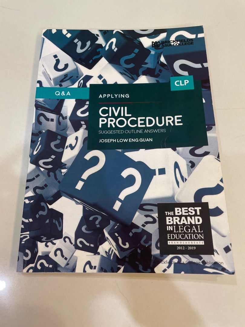 Civil Procedure (CLP), Hobbies & Toys, Books & Magazines, Textbooks on ...
