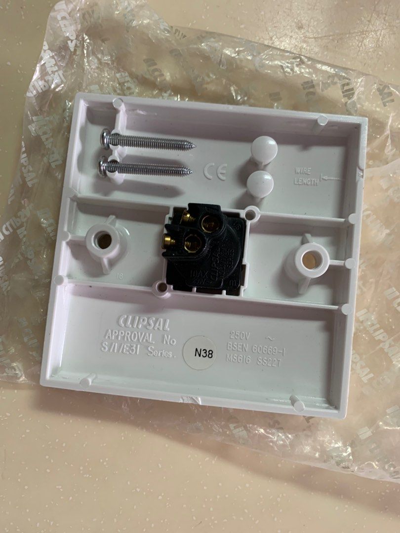 Clipsal 1 Gang Light Switch, TV & Home Appliances, Electrical, Adaptors ...