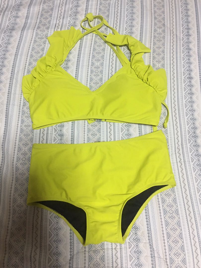 Coco cabana neon two piece swimwear, Women's Fashion, Swimwear, Bikinis ...