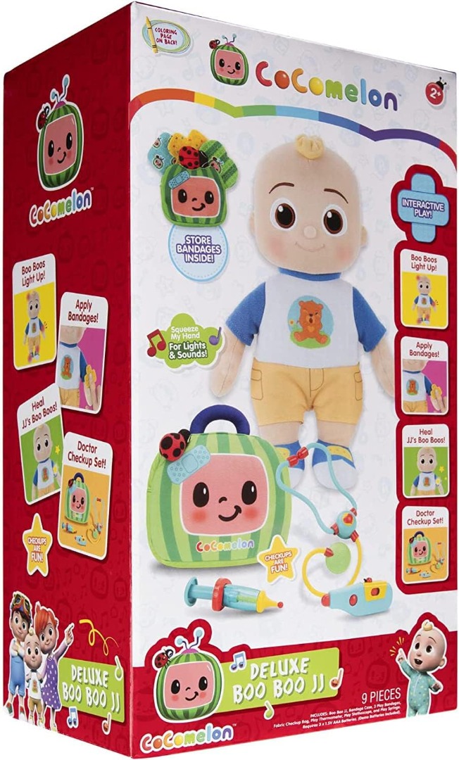 CoComelon Boo Boo燈光發聲公仔小醫生套裝, 兒童＆孕婦用品, 嬰兒玩具 - Carousell