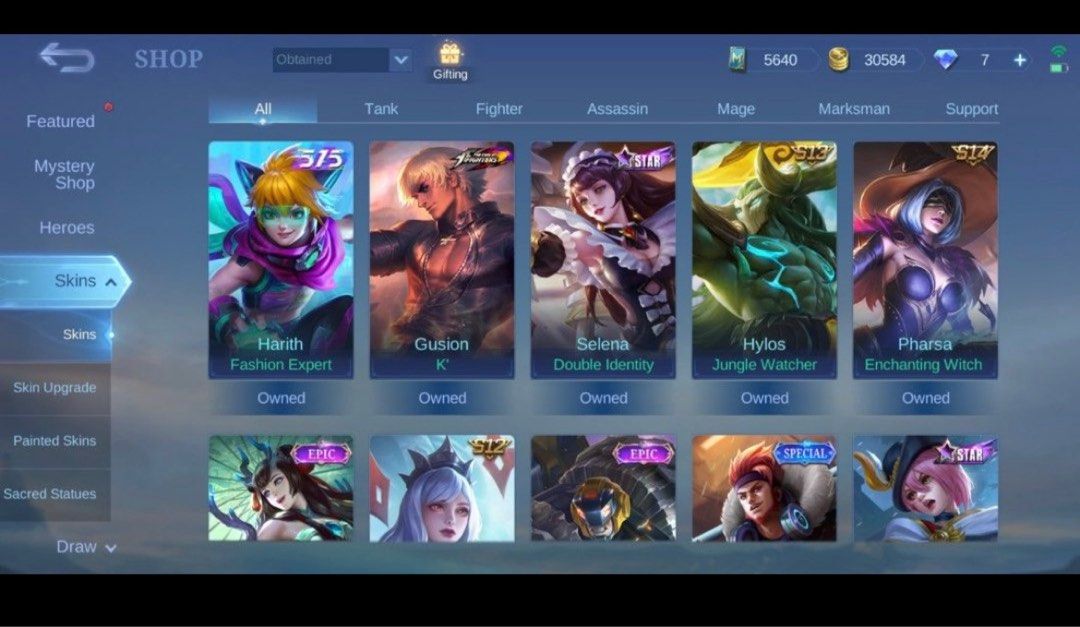 [Collector Wan Wan] [Legend Franco] [KOF Gusion] [Aspirants Fanny ...