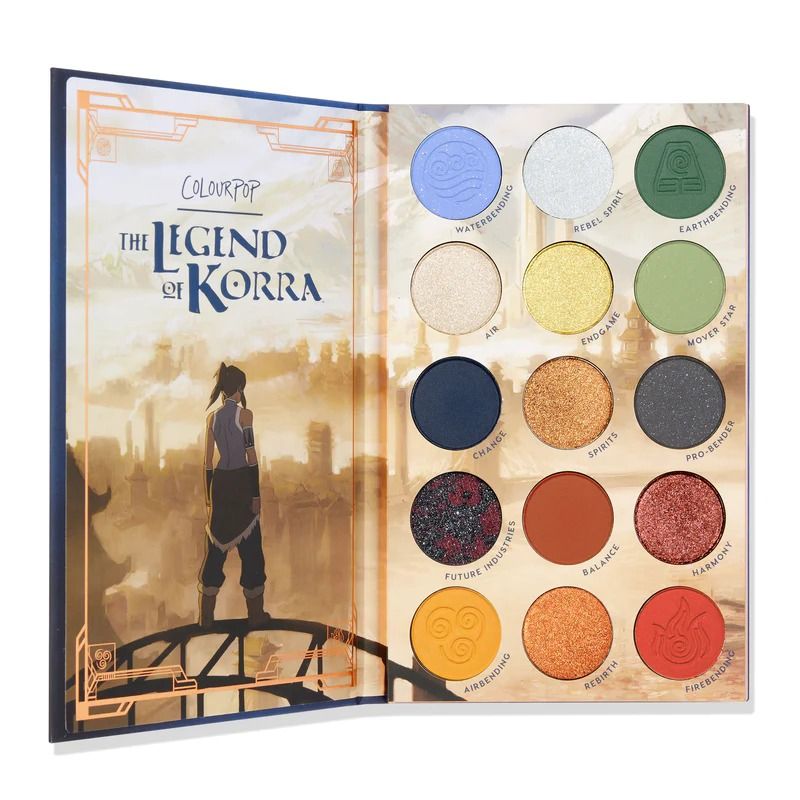 Colourpop Legend Of Korra Eye Shadow Palette (The Legend of Korra ...