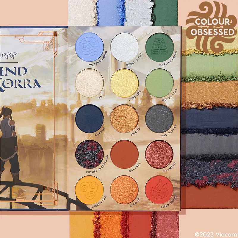 Colourpop Legend Of Korra Eye Shadow Palette (The Legend of Korra ...