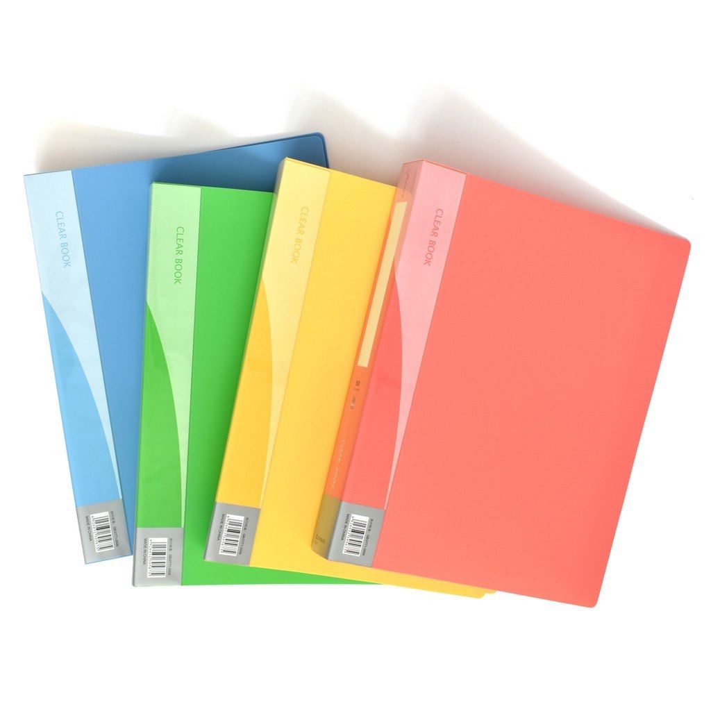 Comix A4 Clear Book File Holder/Clear Holder Solid 60 Pockets, Hobbies ...