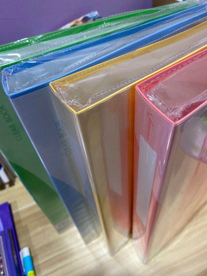 Comix A4 Clear Book File Holder/Clear Holder Solid 60 Pockets, Hobbies ...