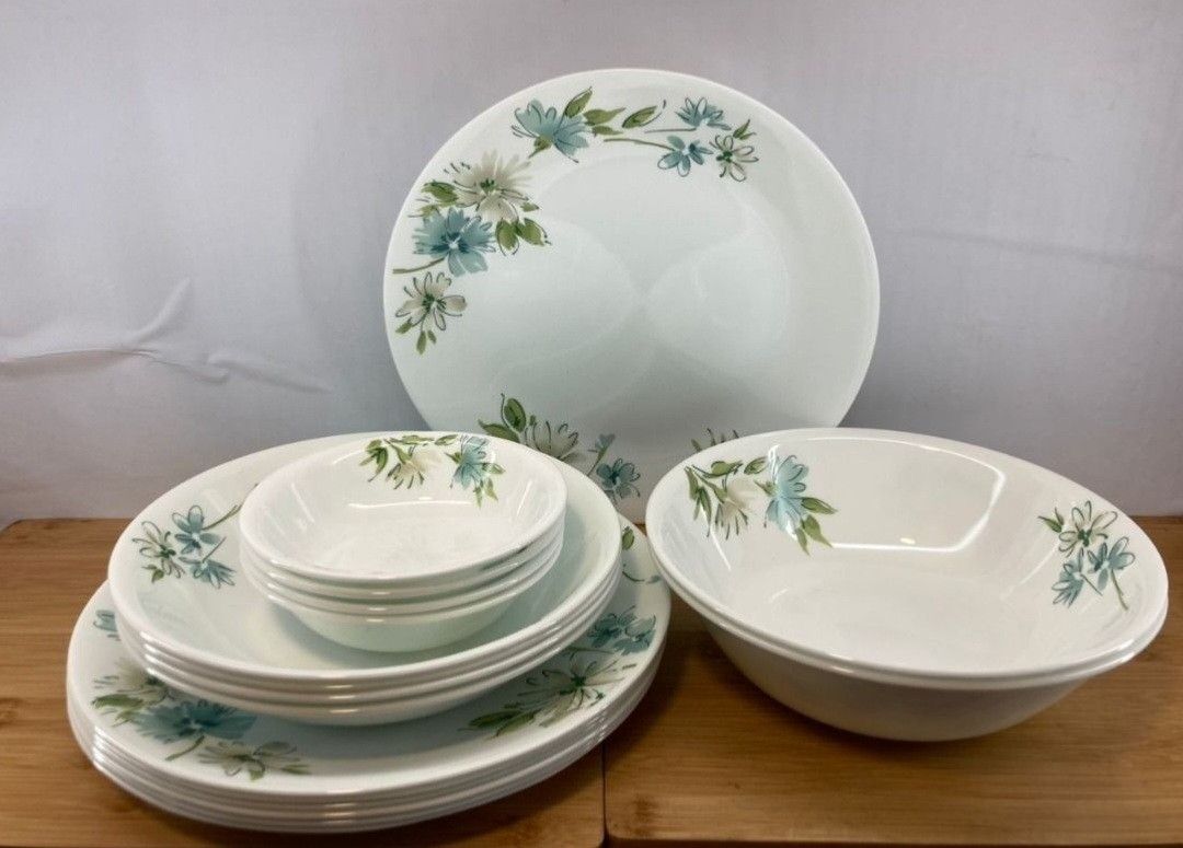 Corelle fairy flora 16pc, Furniture & Home Living, Kitchenware ...