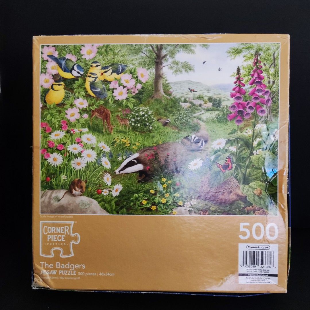 Corner Piece The Badgers Puzzle (Counted, Complete), Hobbies & Toys ...