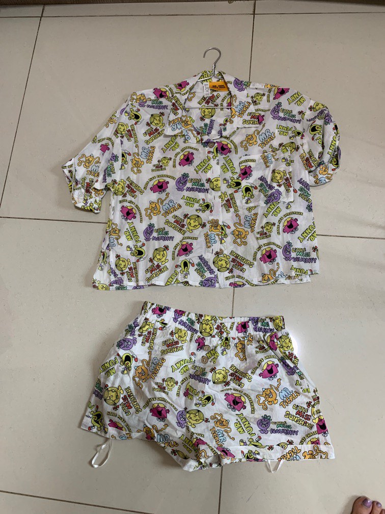 Cotton on Mr men Mr miss- Pyjamas set-xS, Women's Fashion, New ...