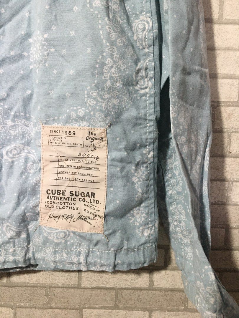 Cube Sugar Work Wear - Paisley Work Wear Jacket, Men's Fashion, Coats ...