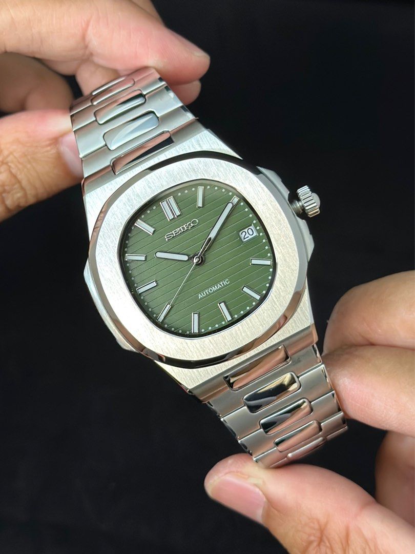 Custom Seiko Nautilus Automatic, Luxury, Watches on Carousell