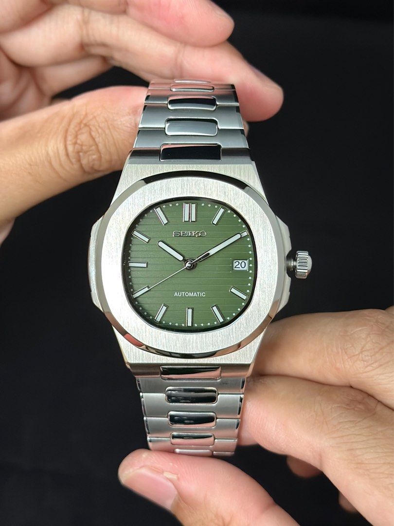 Custom Seiko Nautilus Automatic, Luxury, Watches on Carousell